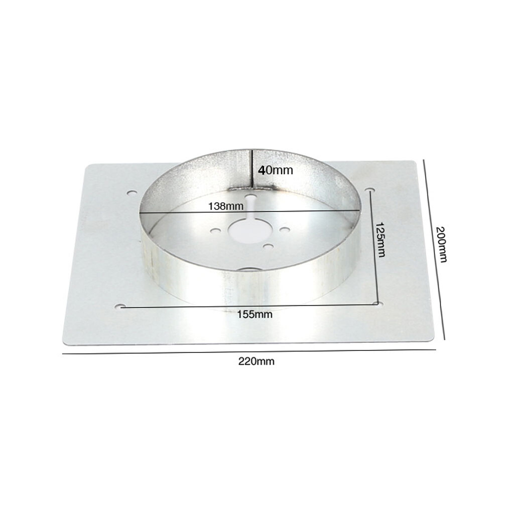 Chinese Diesel Heater Fuel Pump 40mm Stainless Steel Mounting Plate For ...