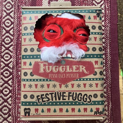 Fuggler Ugly Monster FESTIVE FUGGS EDITION 9" Christmas Santa Plush ...