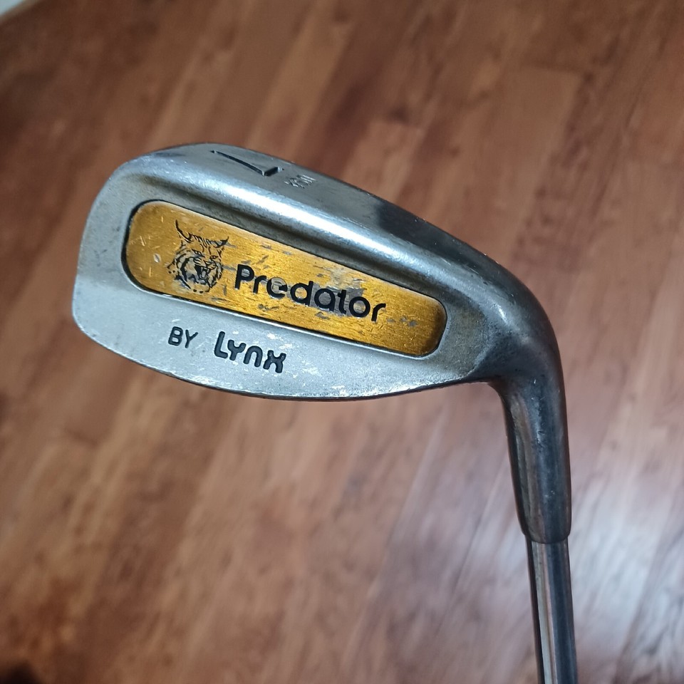 Vtg Lynx Predator Golf Clubs Set 3-Pw & Woods 1,3,4 5 RH Steel Shaft ...