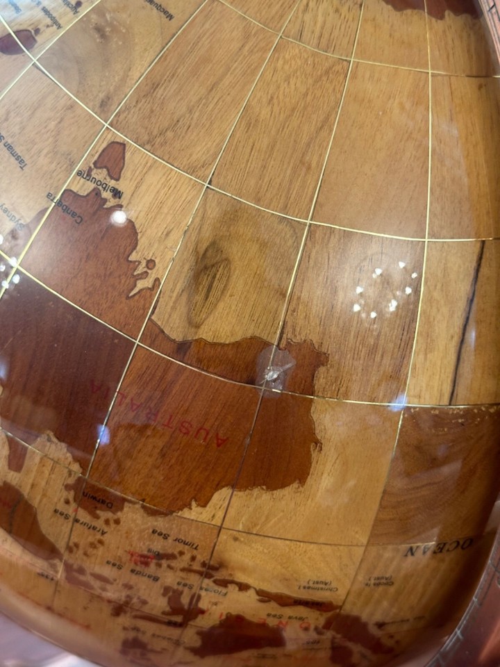 Alexander Kalifano Vintage wood wooden World Globe emperor stand 36 ...