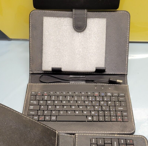 2 MINI USB KEYBOARDS FOR TABLETS MAGNETIC CLOSURE NOS NO BOX | eBay