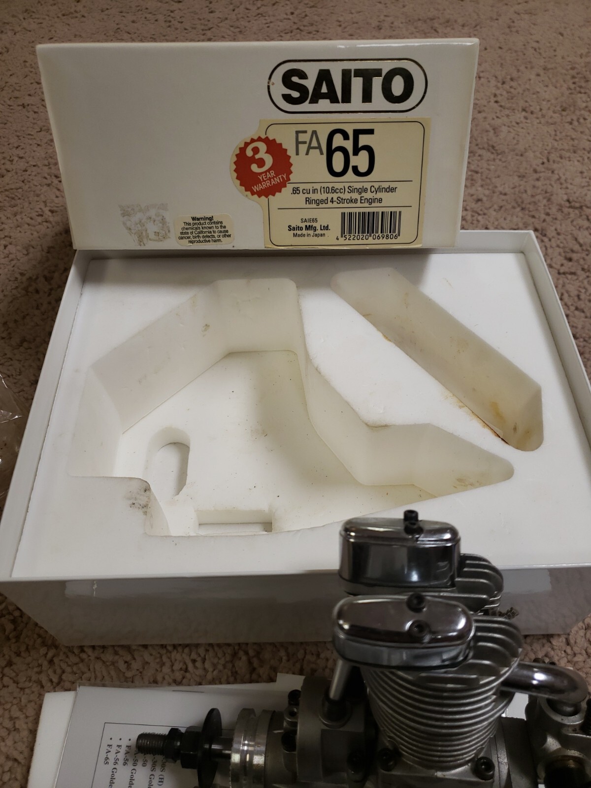 Saito Engine - Saito FA-65 - FA 65 Ringed four stroke - H23 | eBay