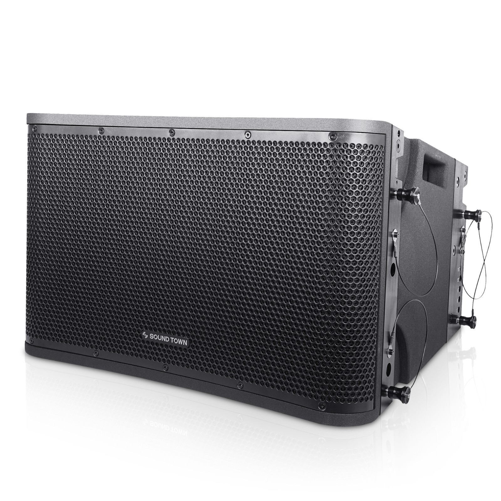 Sound Town 4x 12" Passive 800W Line Array Speakers Bi-Amp ZETHUS-112B ...