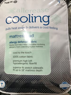 🍁 Allerease Cooling Mattress Pad Size 39in x75in | eBay