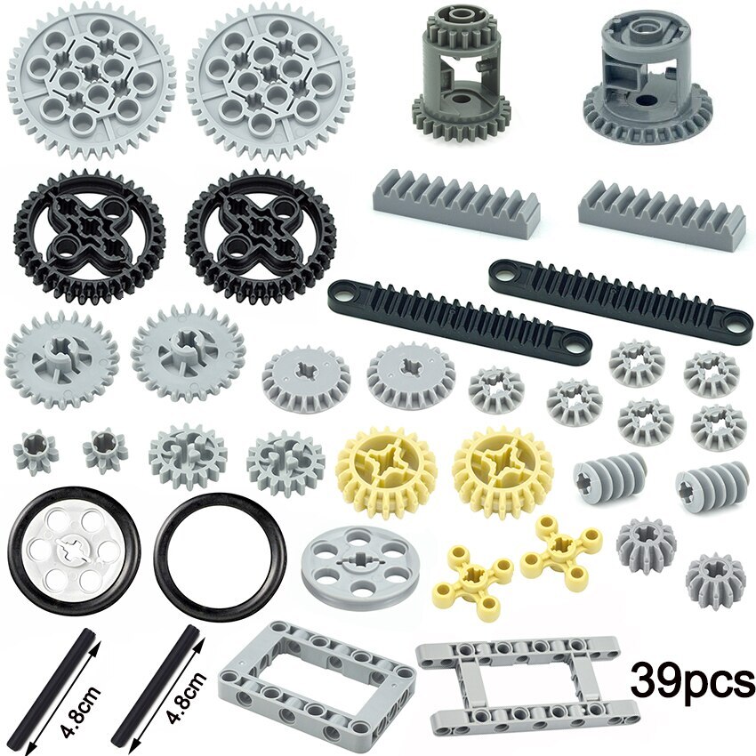 Technic Parts Bulk Gear for Lego Kits Liftarm Beam Axle Panel Building ...