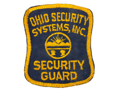 US Ohio Security Systems Inc Security Guard Yellow Edge Police Patch | eBay