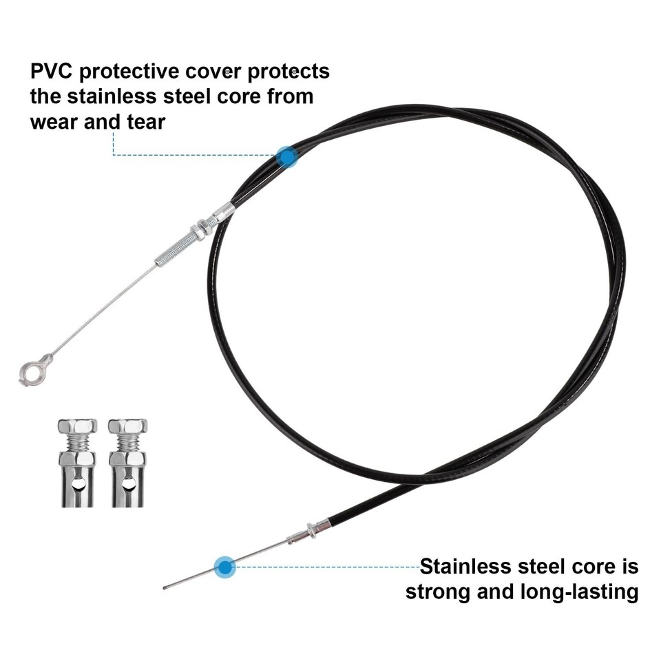 Universal Go Kart Throttle Cable, Throttle Cable Kit with Brake Return ...
