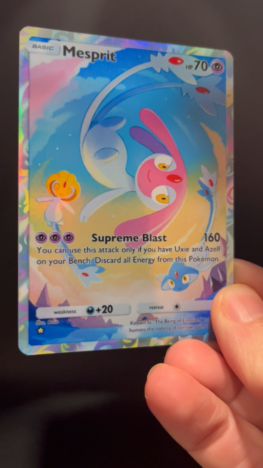 Mesprit Holographic Card Pokemon TCG Pocket - Printed Sharp! | Space ...