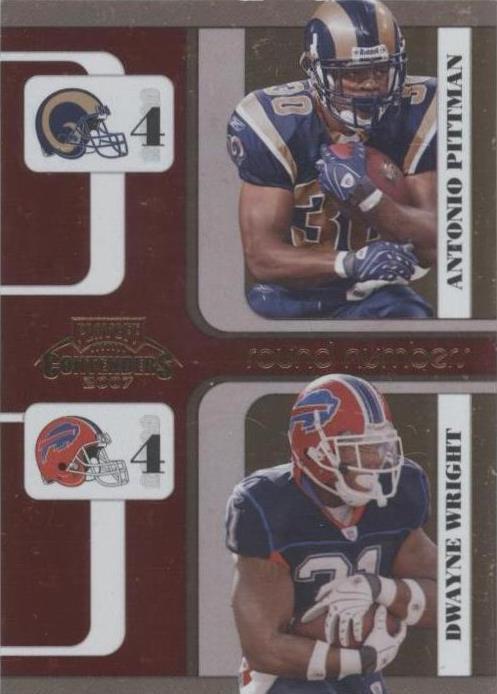 2007 Playoff Contenders - Round Numbers Antonio Pittman, Dwayne Wright ...