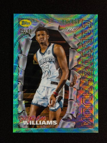 2022-23 Topps Finest OTE Overtime Elite Jayden WIlliams Apprentices Aqua /99 | eBay