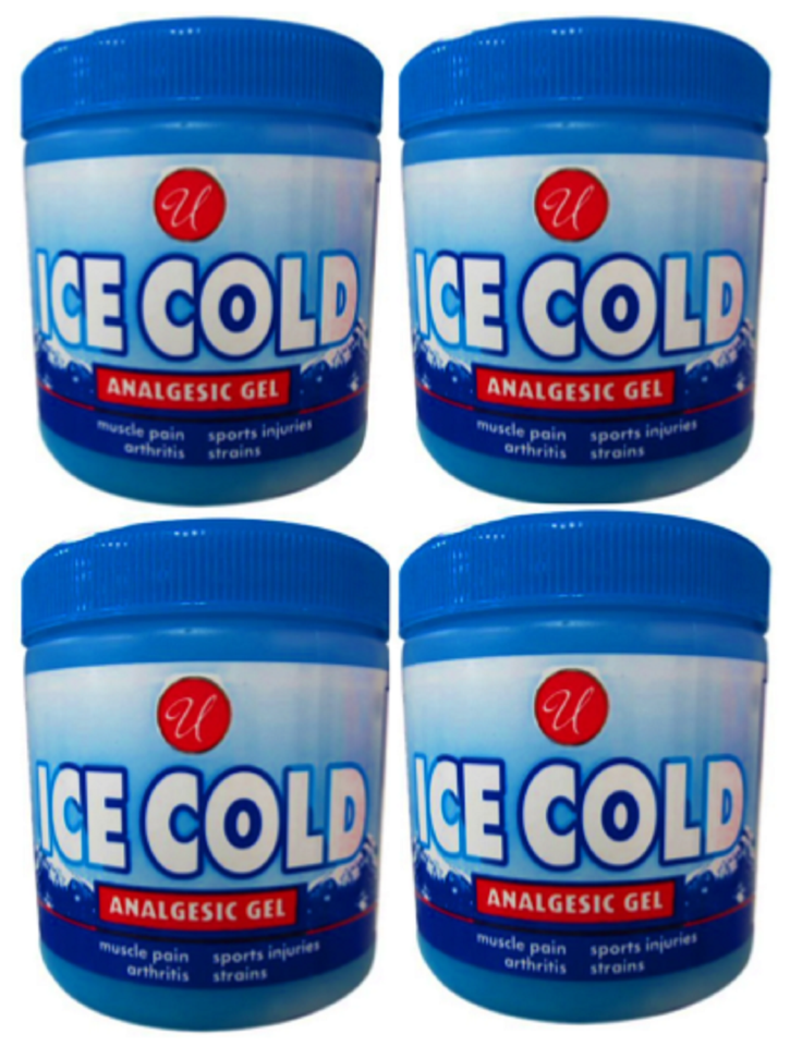 U Ice Cold Analgesic Gel 8 oz for Muscle Pain Sport Injuries arthritis ...