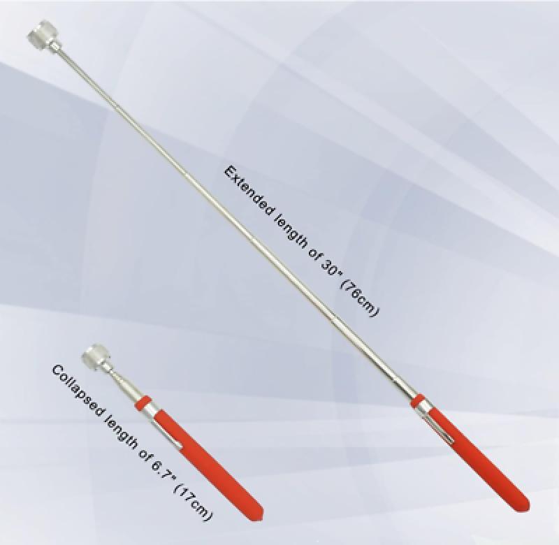Magnetic Telescoping Pickup Rod Tool Flexible Grabber Stick Inspection ...