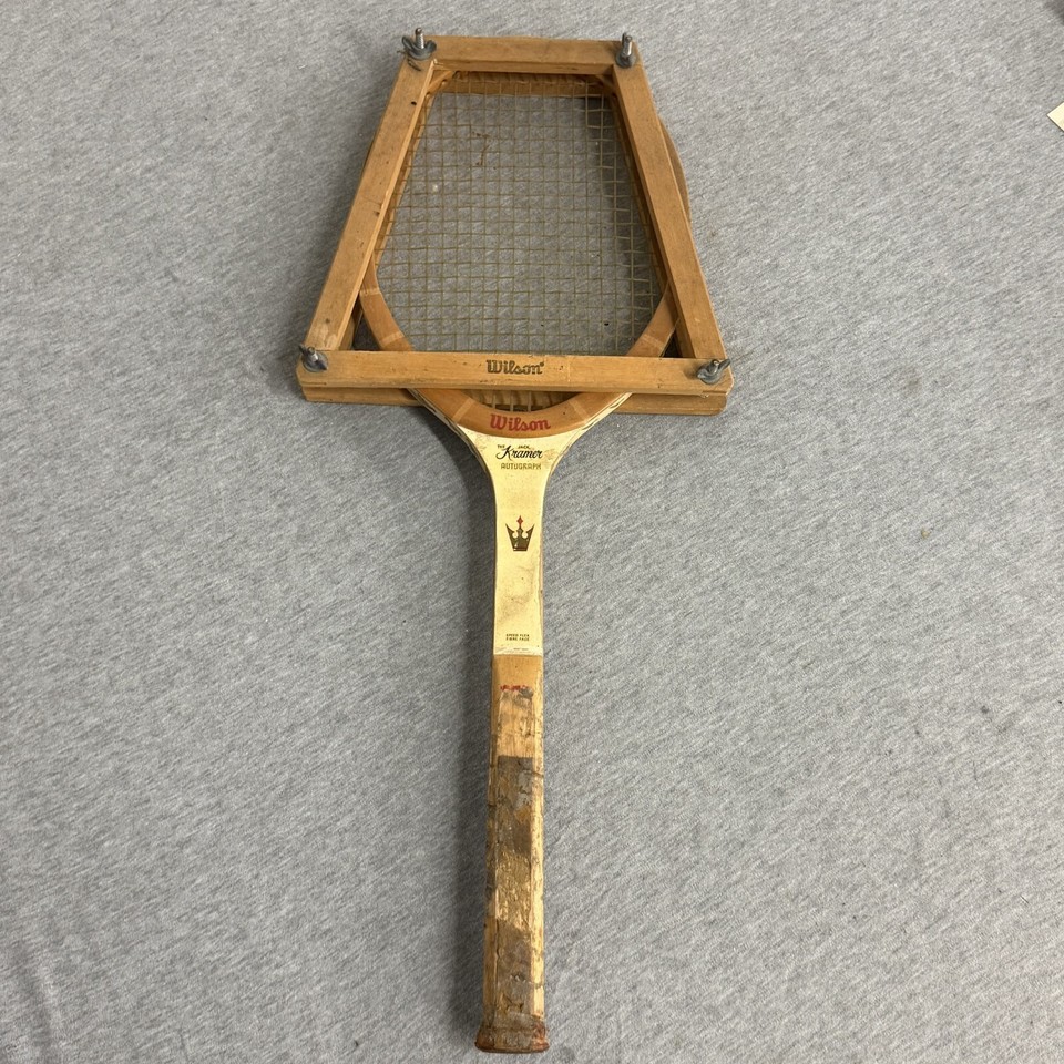 Vintage Wilson Autograph The Jack Kramer Wood Tennis Raquet USA | eBay