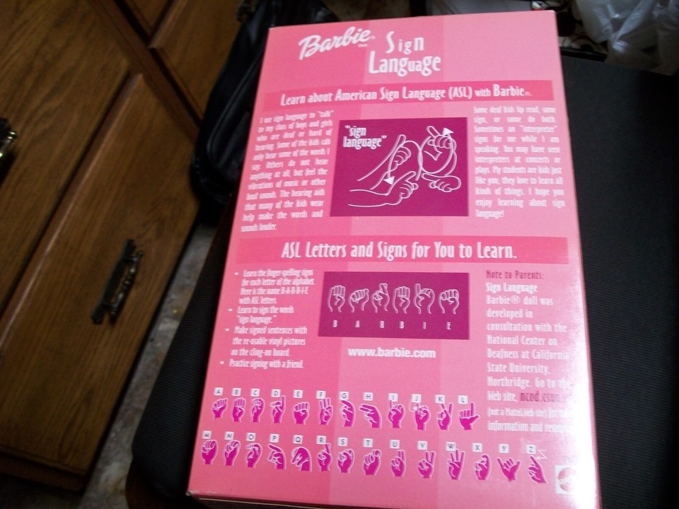 1999 Barbie Sign Language Doll ASL Teacher #25837 Toys R Us Exclusive ...