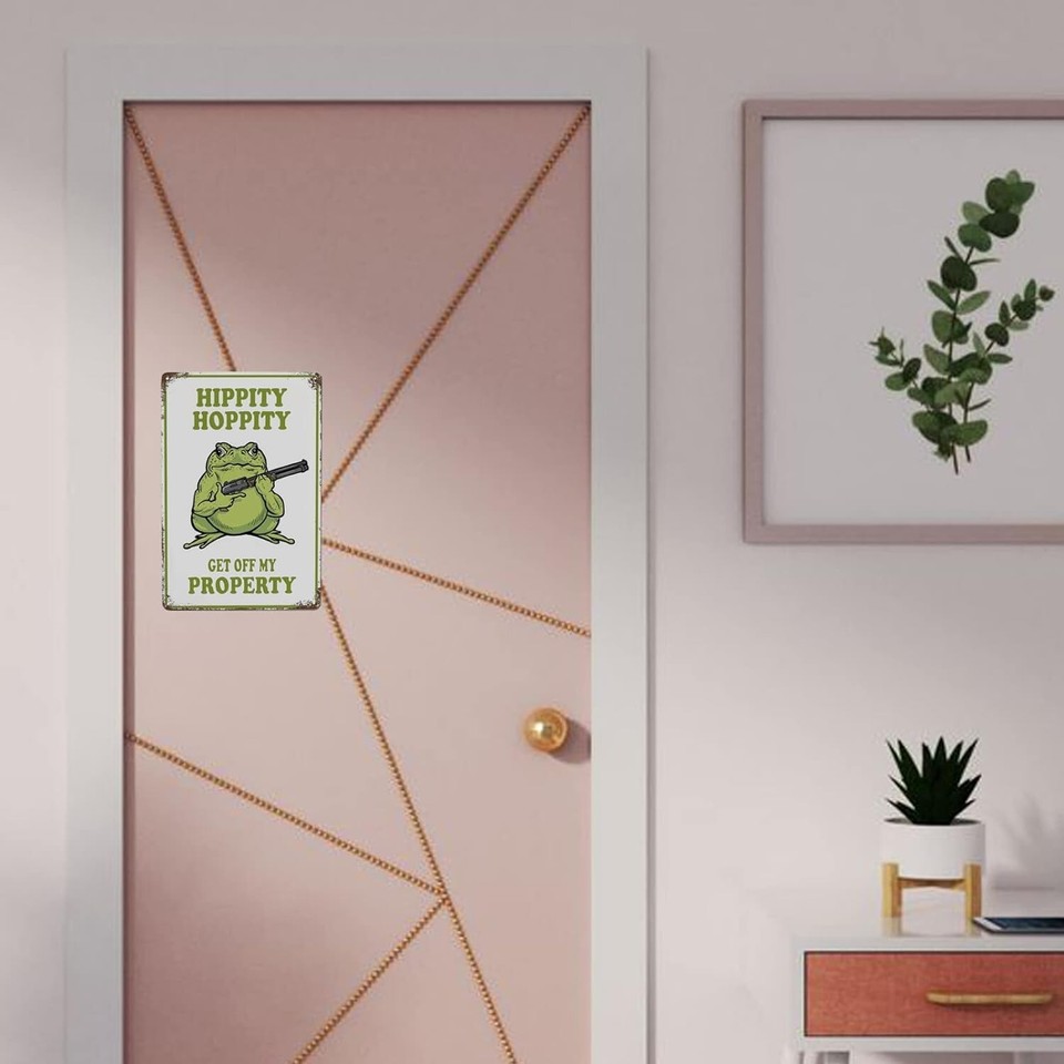 Frog Room Sign Funny Frog Bedroom Door Decor House Stuff Garden Room ...