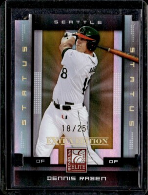 2008 Elite Extra Edition Status Gold Die-Cuts #29 - Dennis Raben [/25 ...