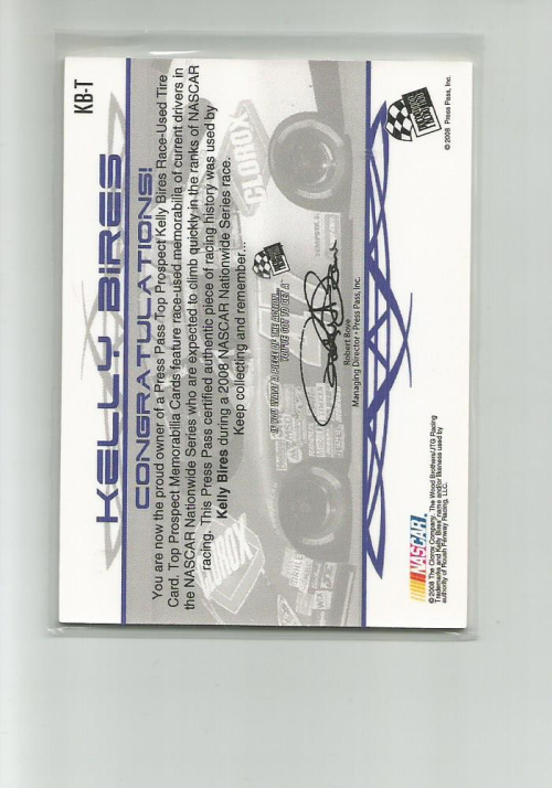 2008 PRESS PASS TOP PROSPECTS TIRES #KBT KELLY BIRES 297/330 | eBay