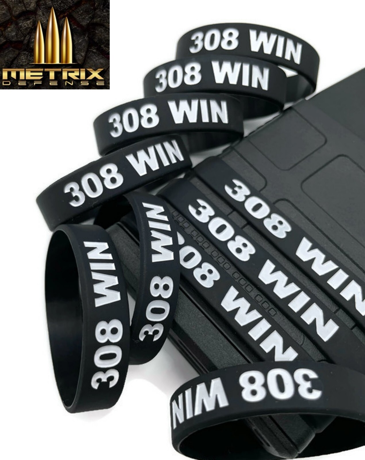 308 WIN 7.62x51 Magazine Mag ID Band Thick & DURABLE (Pack of 3, 5 or ...