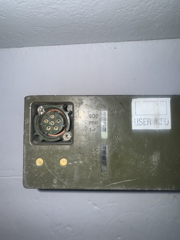 MILITARY ASIP RADIO BATTERY MILITARY SURPLUS 4 LEVELS CHARGED Green Ft ...