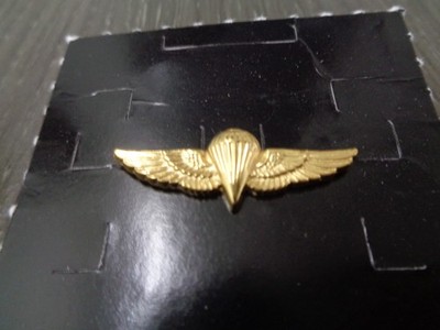 Mini USMC US NAVY MARINE CORPS Airborne PARACHUTE JUMP WING GOLD PIN 1. ...
