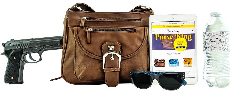 Purse King Pistol CCW Concealed Carry Handbag & Crossbody Bag, Gun ...