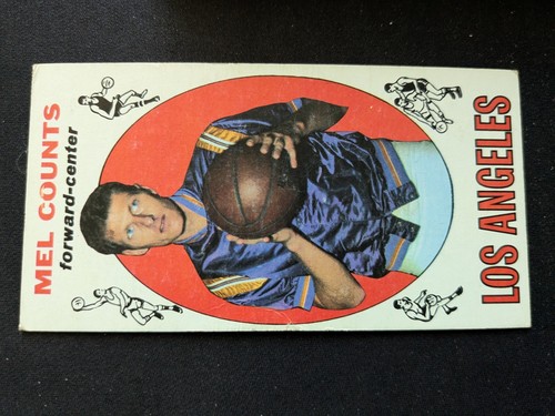 1969-70 Topps Basketball Card # 49 Mel Counts RC - Los Angeles Lakers ...