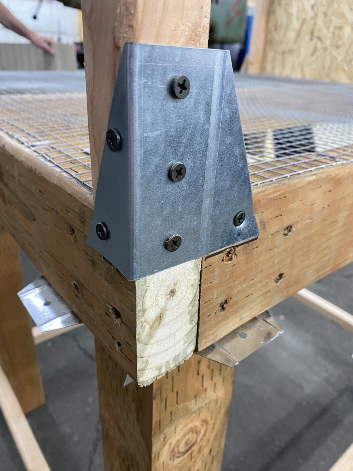 Chicken Coop DIY Bracket Kit. Made in USA. No Angled Cuts. Lumber not ...