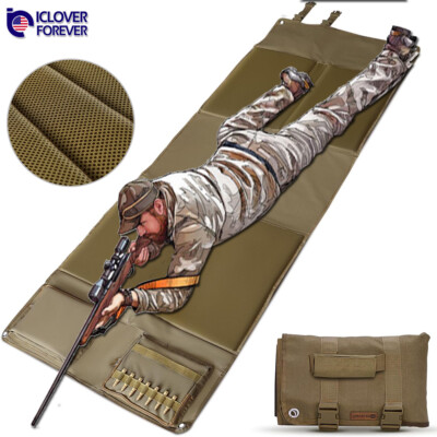 Large Tactical Shooting Mat Prone Padded Roll Up Hunting Range Rifle ...