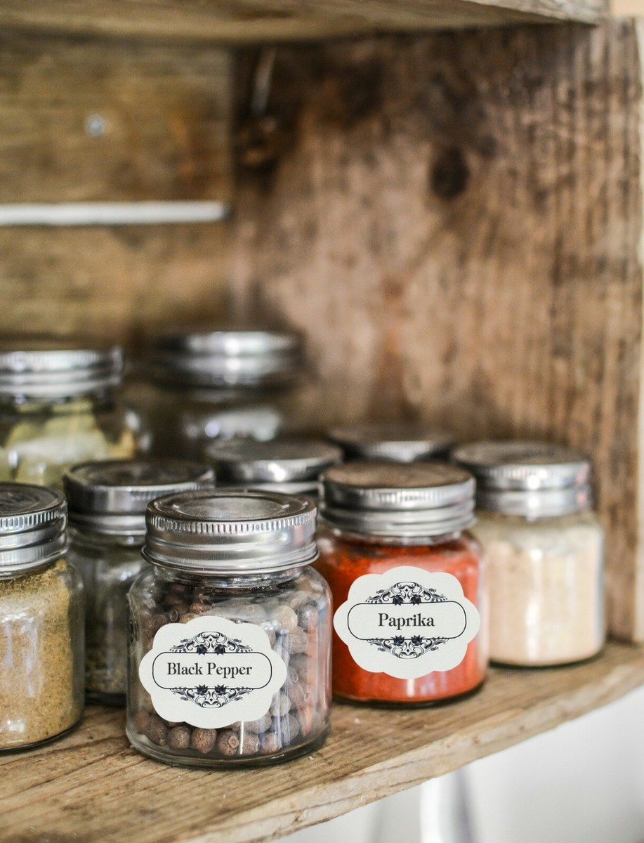 Etiquettes Autocollante Decorative Spice Jar Labels - Easy-to-Stick ...