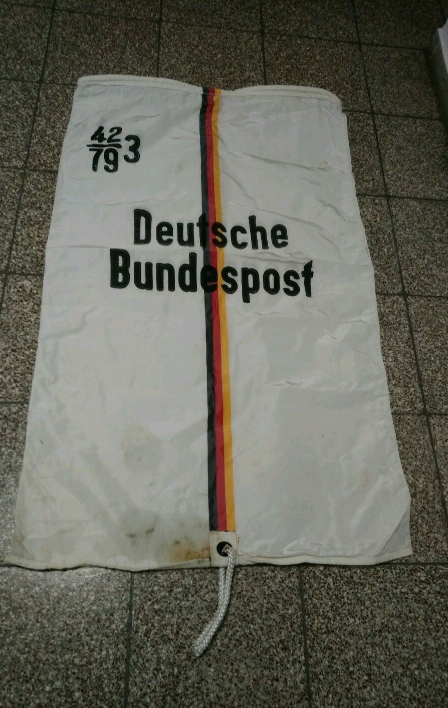 DEUTSCHE BUNDESPOST XL POSTSACK Design 1980 80er 80ies Mail Bag Vintage ...