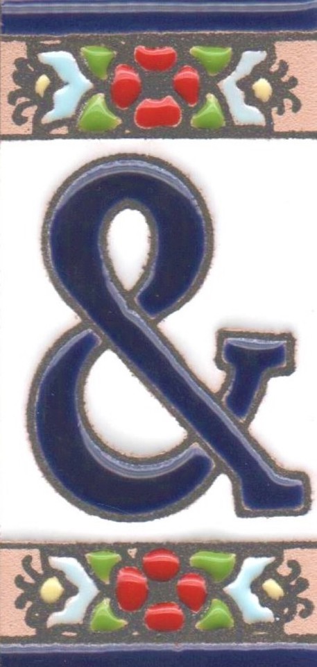 Hand-painted Ceramic Cherry Number Tiles 7.5 x 3.5 cm with Optional ...