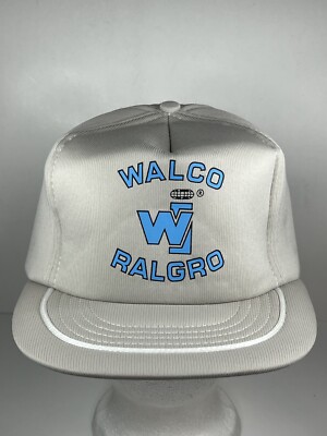 Vintage 80's Gray Full Foam Trucker Hat Walco Ralgro Snapback Made USA ...