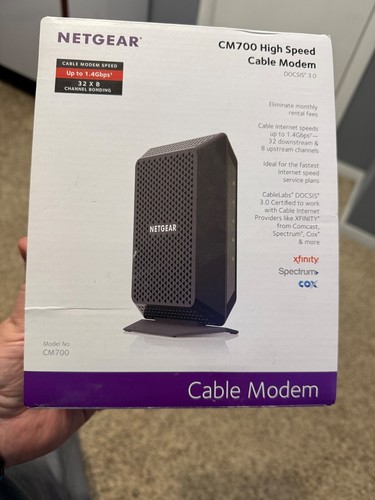 NETGEAR CM700 High Speed Cable Modem, 1.4Gbps, DOCSIS 3.0, CM700-100NAS ...