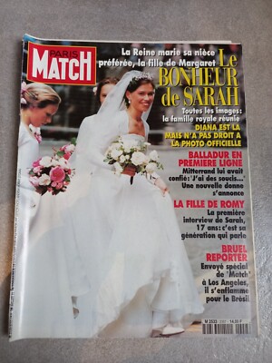 PARIS MATCH n°2357 28 juillet 1994 mariage de Sarah, fille de Margaret ...