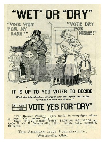 PROHIBITION FLYER VOTE WET OR DRY ANTI LIQOUR ALCOHOL 5X7 PHOTO | eBay