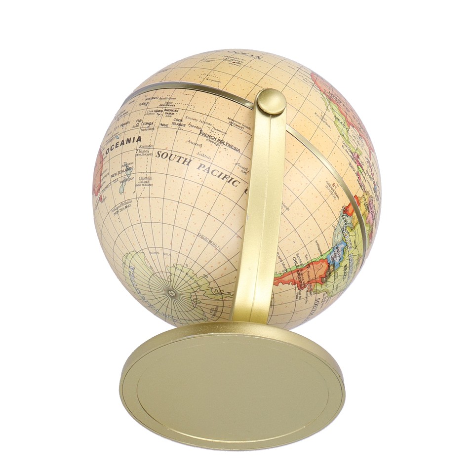 Mini World Map Globe Desktop Rotating Earth Geography Globe English ...