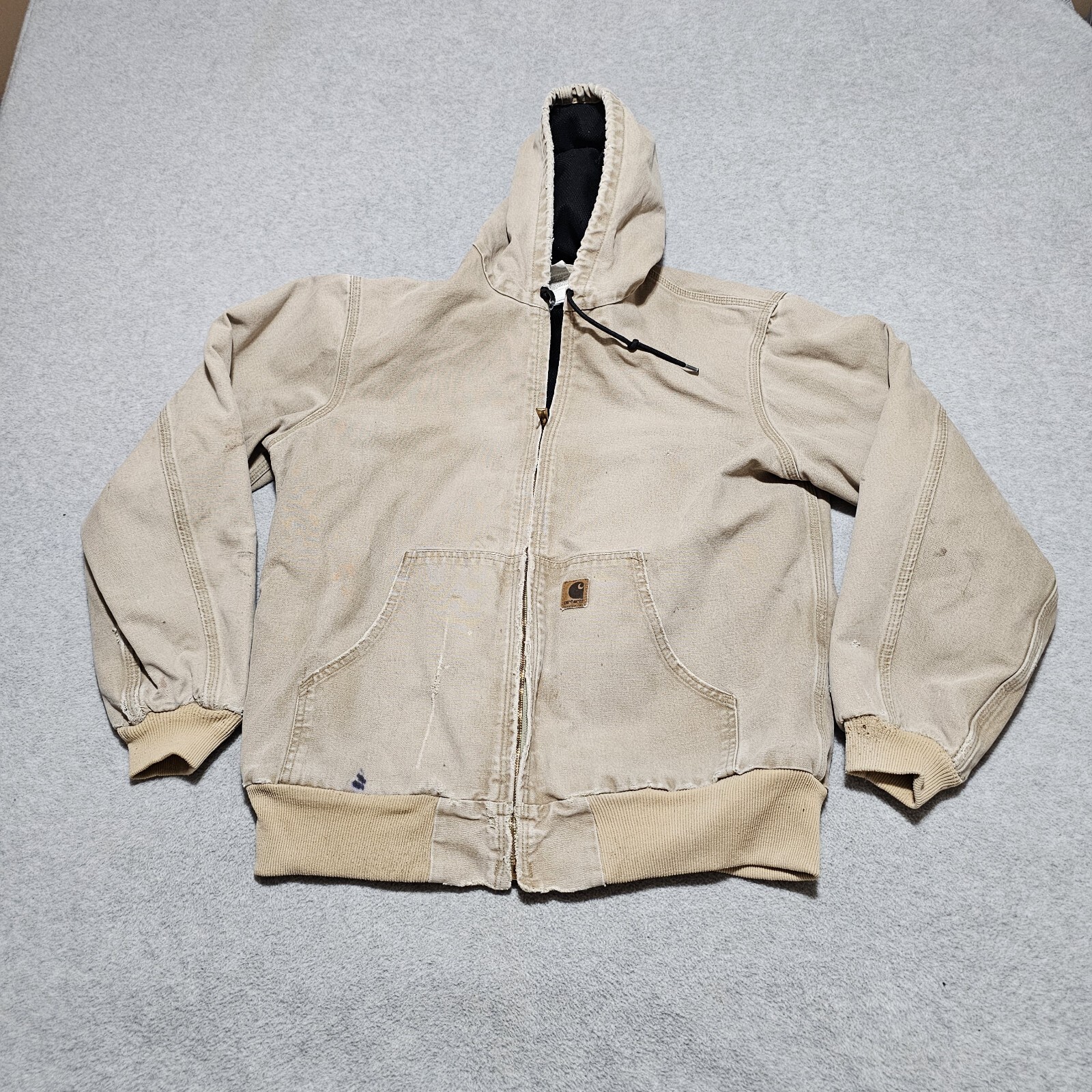 Carhartt J25 SDL Jacket Coat Mens LT Union Distressed Faded Workwear ...