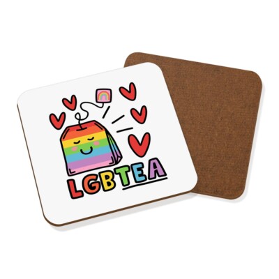 LGBTEA Coaster Drinks Mat Tea Lover Gay Pride Lesbian LGBTQ Homosexual ...