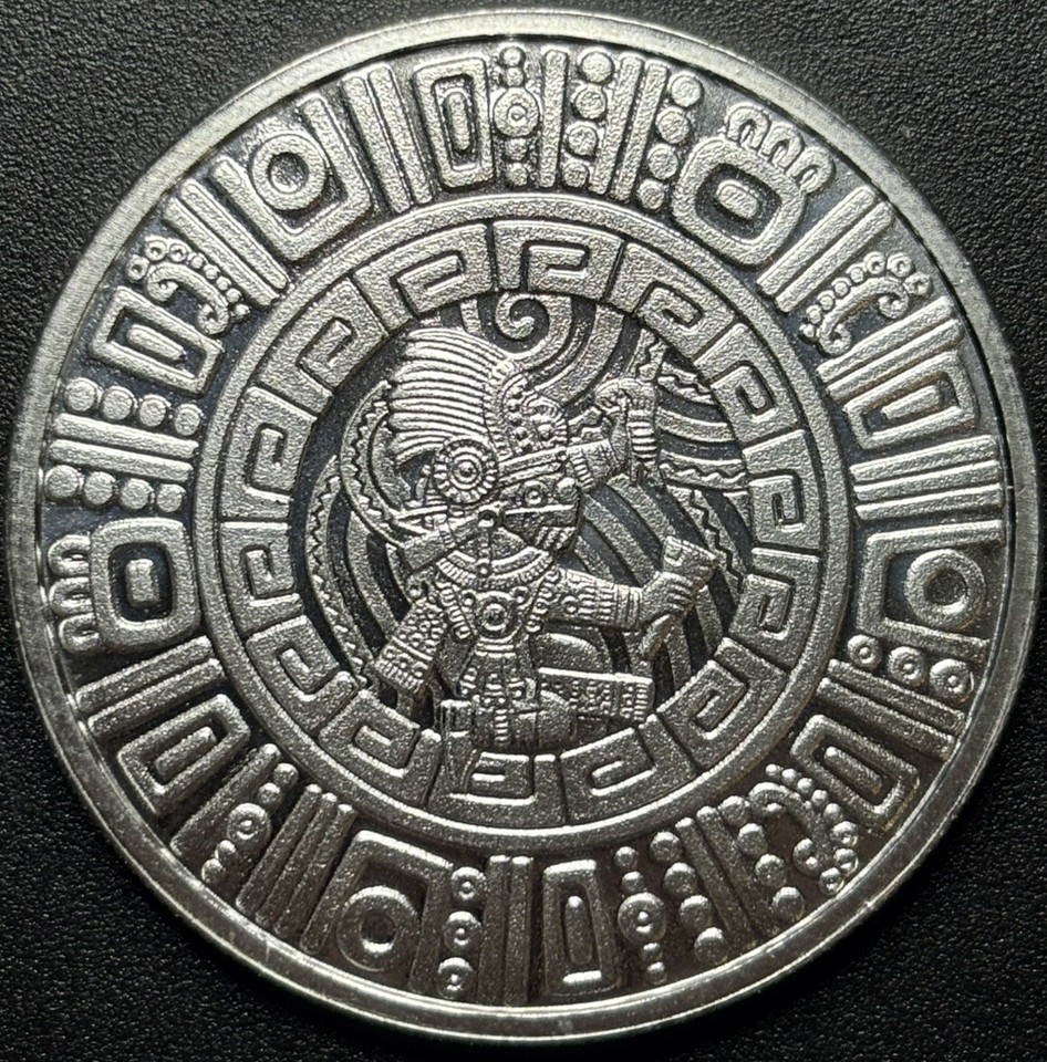 Aztec Goddess of Water | Chalchiuhtlicue - 1 oz .999 Fine Silver Round ...