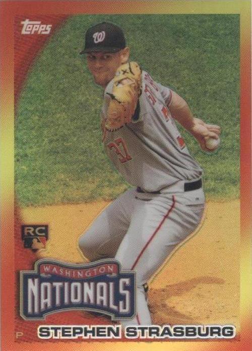 2010 Topps - Redemption Red Hot Rookie Stephen Strasburg #RHR-8 (RC ...