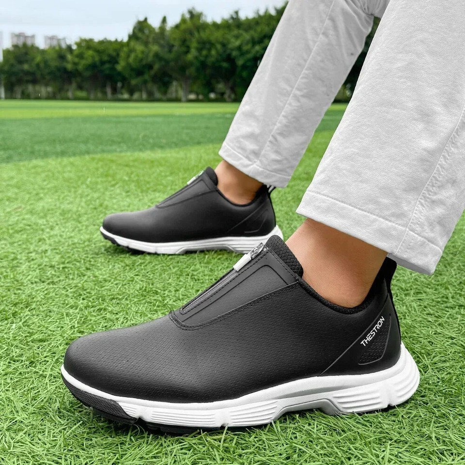 Waterproof Men's Golf Flats Shoes Professional Golf Walking Footwears ...