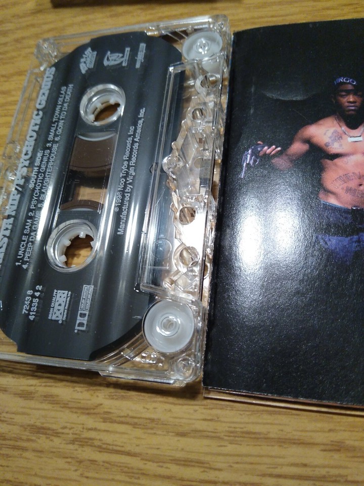 Ganksta Nip Psychotic Genius 1996 Rap Cassette Tape Rap a lot Records ...