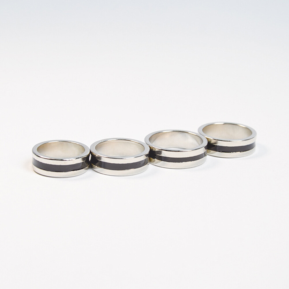 Magical Magnetic Magic Ring 18-21mm Trick Black Silver Gold Powerful ...