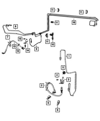 New Genuine Mopar Line Brake OE 68232484AA | eBay