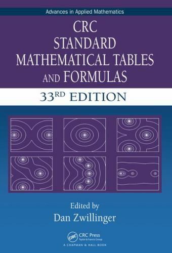 CRC Standard Mathematical Tables and Formulas (Advances in Applied ...