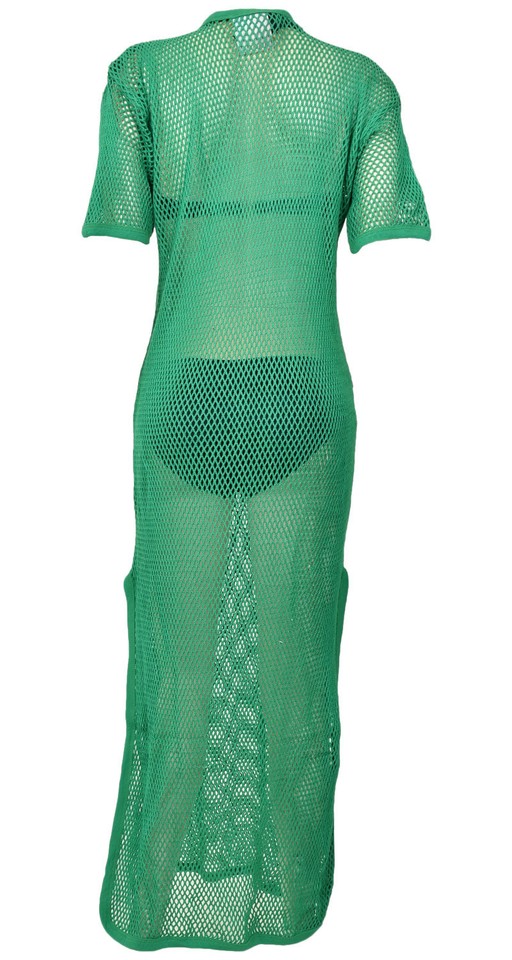 Ladies Rasta 100% Cotton Multicolored Side Slit String Mesh Maxi Dress ...