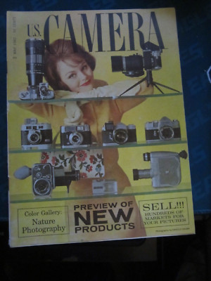 U.S. Camera Travel Magazine May 1962 Preview of New Products Cameras ...