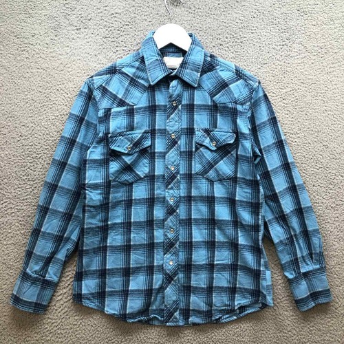 Vintage Wrangler Button Up Shirt Men's Medium M Long Sleeve Pocket ...