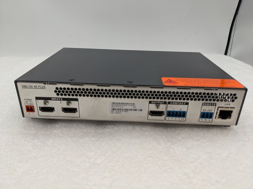 Extron SW2 HD 4K PLUS 33-1720-01 HDMI Switcher NO AC - Free S/H | eBay