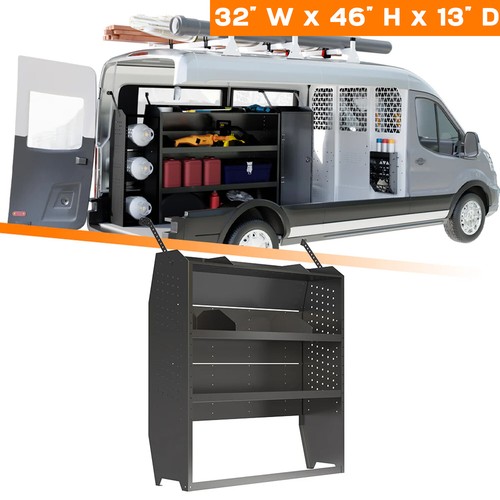 32" W Van Shelving Storage For Ford Transit, GM, NV, Promaster ...